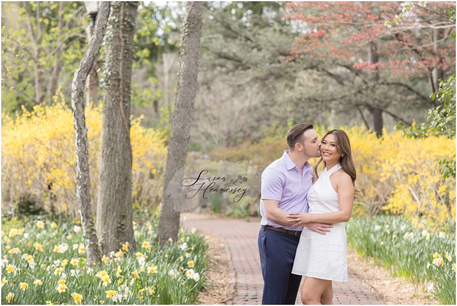 Spring Engagement Session at Sayen Gardens | Madi & Nick